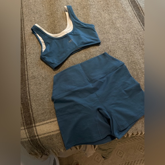 SET Active | Shorts | Set Active Formcloud Blue Bike Short Set | Poshmark